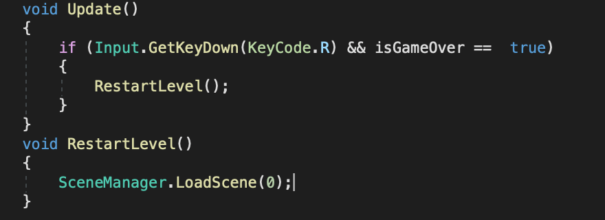 Reloading a Scene in Unity. Objective: Reload the scene after a… | by Shane Smith | Medium