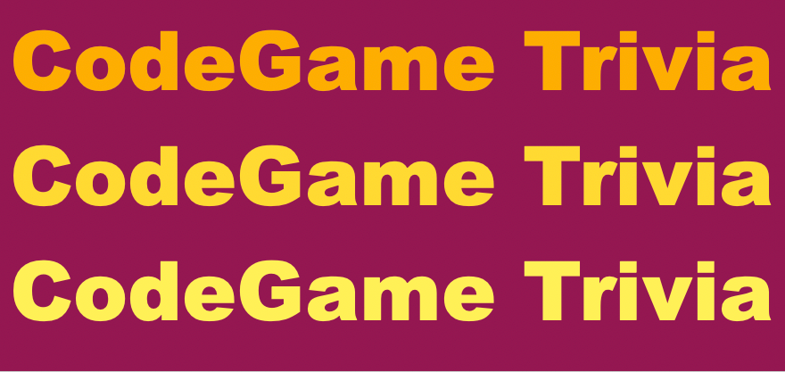 CodeGame Trivia: WEDNESDAY, APRIL 16, 2025 | by CodeGame Trivia | Apr, 2025 | Medium