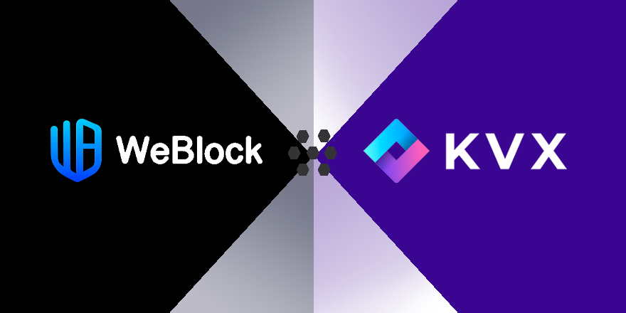 WeBlock announced its strategic partnership with KVX.com, a fully ...