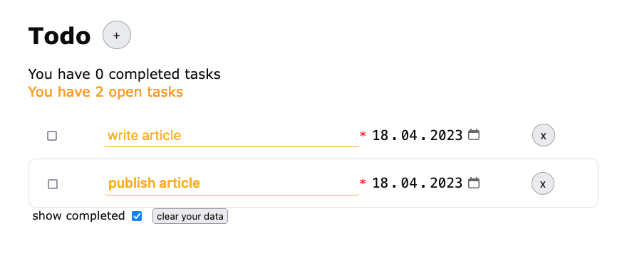 A Todo App in plain HTML. A complete Todo app without writing… | by Joern Turner | Medium
