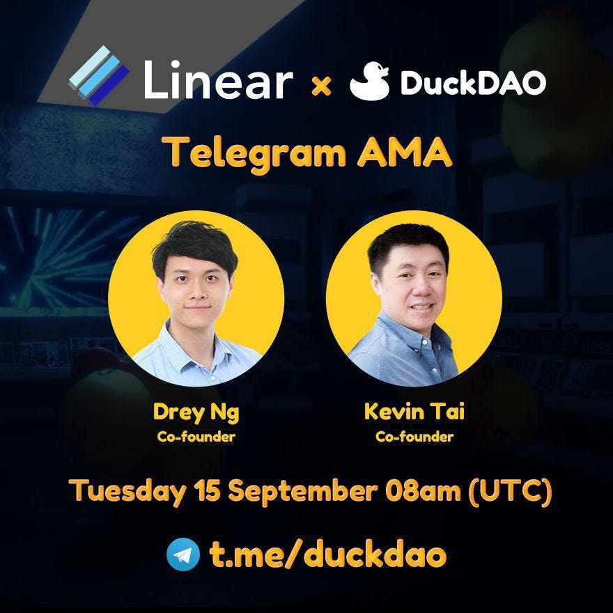 AMA with Linear.Finance co-founders Kevin Tai and Drey Ng | by DuckDao ...