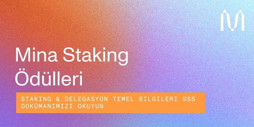 Mina Staking Ödülleri. Mina olarak misyonumuz, merkeziyetsiz… | by Mina Protocol Turkiye | Medium