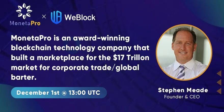 WeBlock AMA with MonetaPro Recap. An AMA (Ask Me Anything) session was… | by WeBlock | Medium