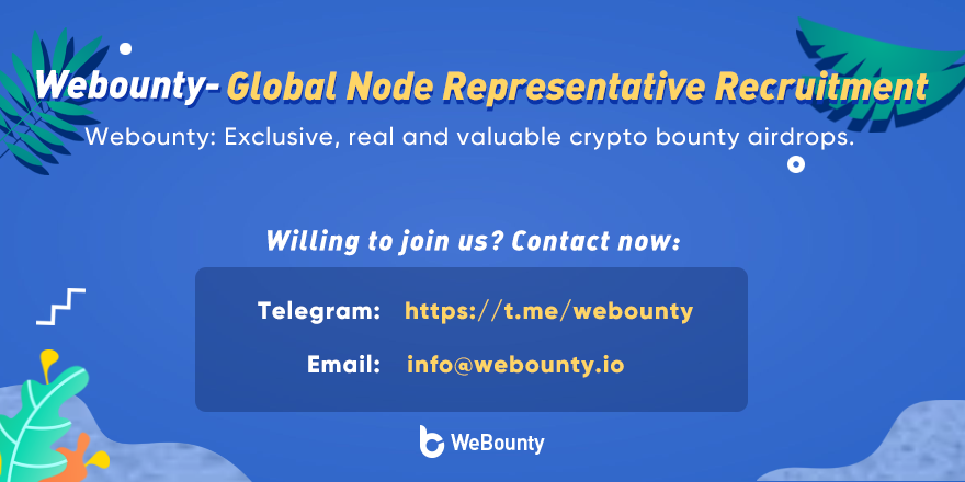 Webounty Global Node Representative Recruitment |Webounty Team | by Webounty | Medium