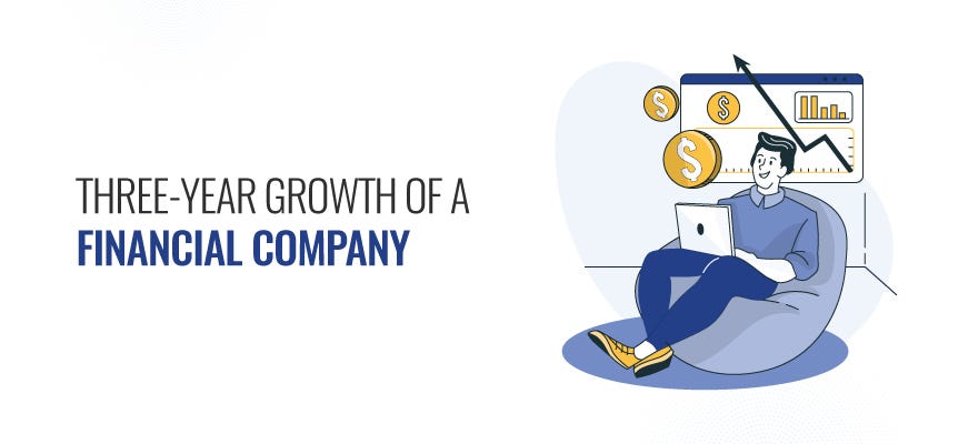 Three-Year Growth Of A Financial Company | by IVG Capital | Medium