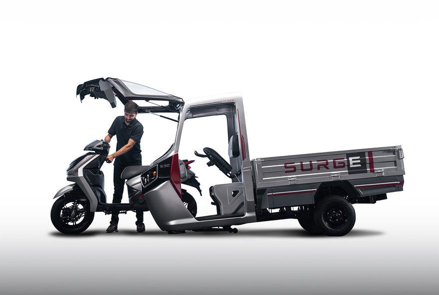 AN ELECTRIC AUTO-RICKSHAW FEATURING A DETACHABLE SCOOTER - Xaya Design ...