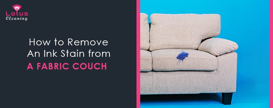 How to Remove An Ink Stain from A Fabric Couch | Medium