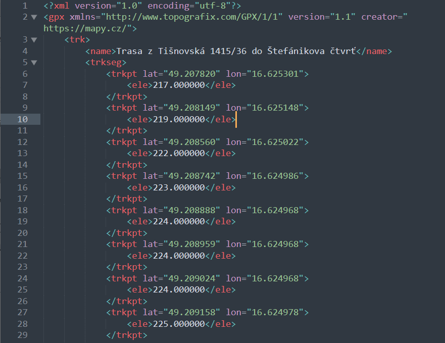 CSV, GPX, JSON, API | by Alena Kůsová | Medium