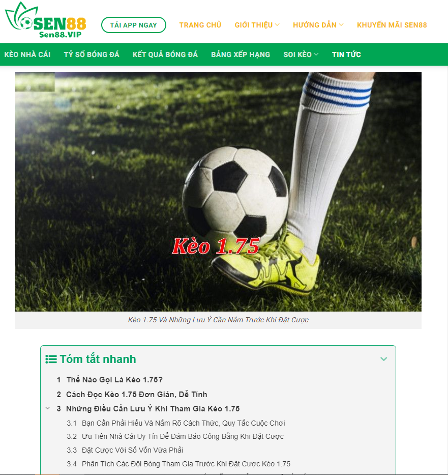 keo chap 1 75 la gi kinh nghiem choi keo 1 75 medium | by Sen88vip | Apr, 2023 | Medium