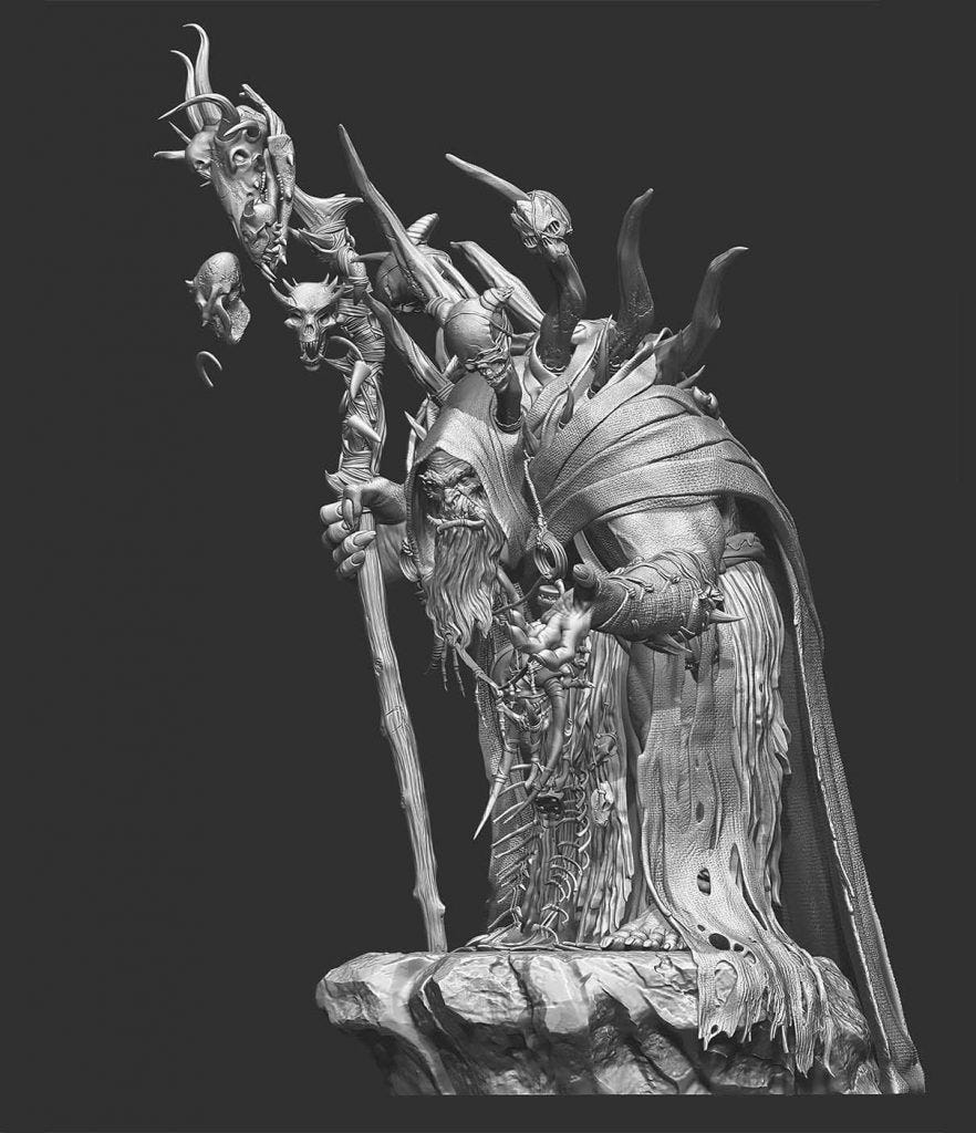 Warcraft GulDan Statue Behind The Scenes | by Willie Street | Medium