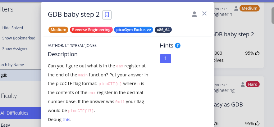 picoCTF — GDB baby step 2 Walkthrough | by Chanuka Isuru Sampath | Medium