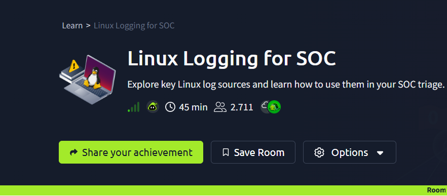 Decoding Linux Logs: A SOC Analyst’s Guide to the TryHackMe Room 🐧 | by ...