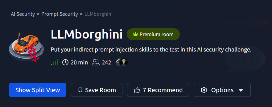 LLMborghini — TryHackMe Room. Put your indirect prompt injection… | by ...