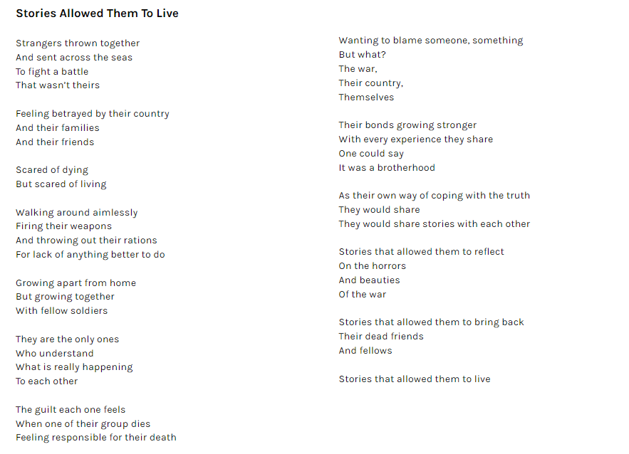 Vietnam War Poem | by Elizabeth Hanson | Medium