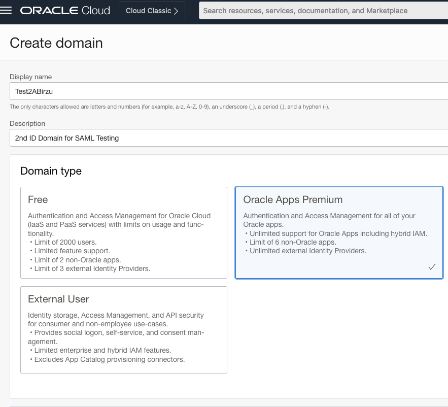 How to add an OCI Identity Domain as SAML IdP in another OCI Identity ...