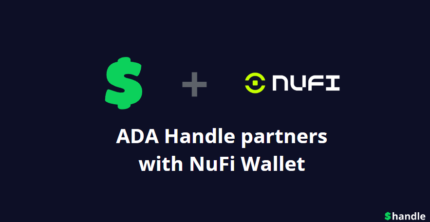 ADA Handle Partners with NuFi Wallet | by Mr. Goose | ADA Handle | Medium