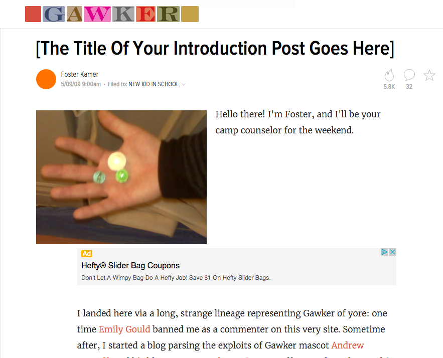Obligatory Gawker Eulogy Thing, Pt 1 | by Foster Kamer | HackerNoon.com ...