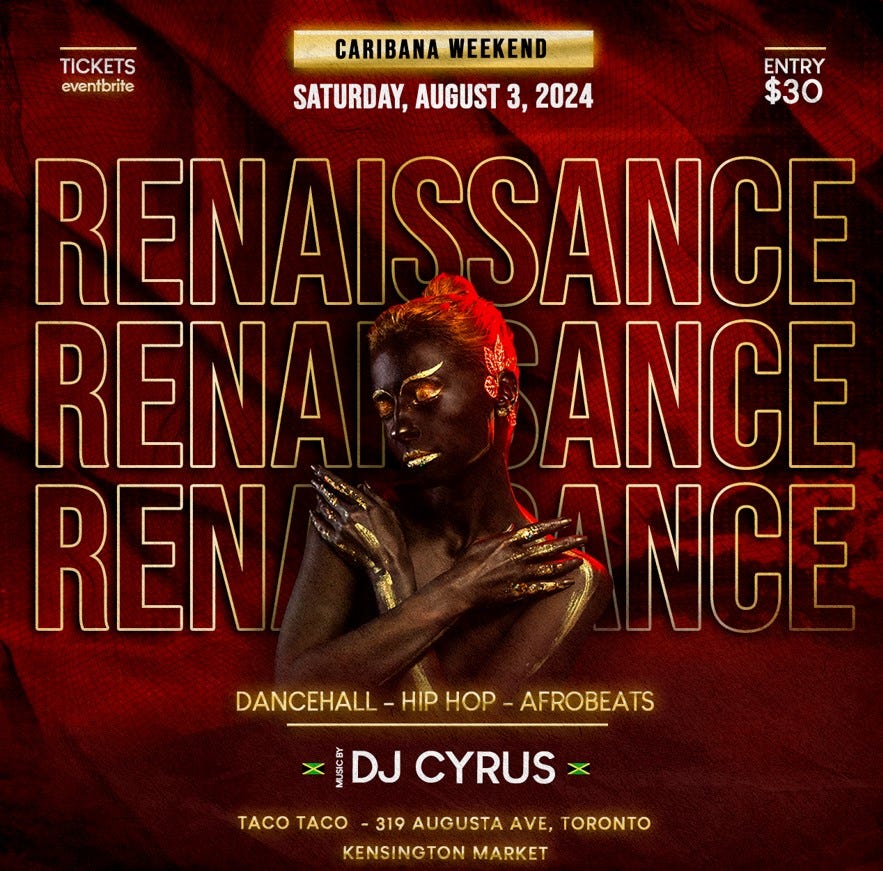 Caribana After Party — Renaissance: Dancehall • Afrobeats • Hip-Hop - Harry Ajax - Medium