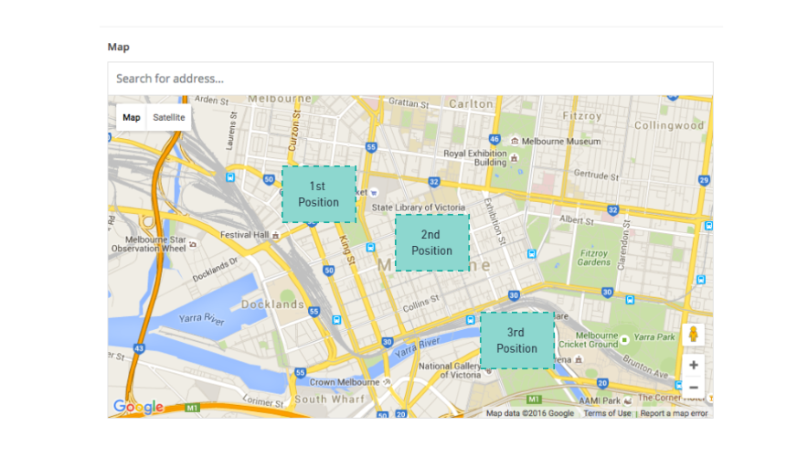 Title: Draw multiple shapes on a google map using reference of one ...