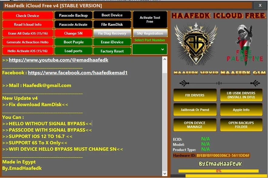 HaaFedk iCloud Free Tool v4 Download (Latest Update) | by GSM Jony ...