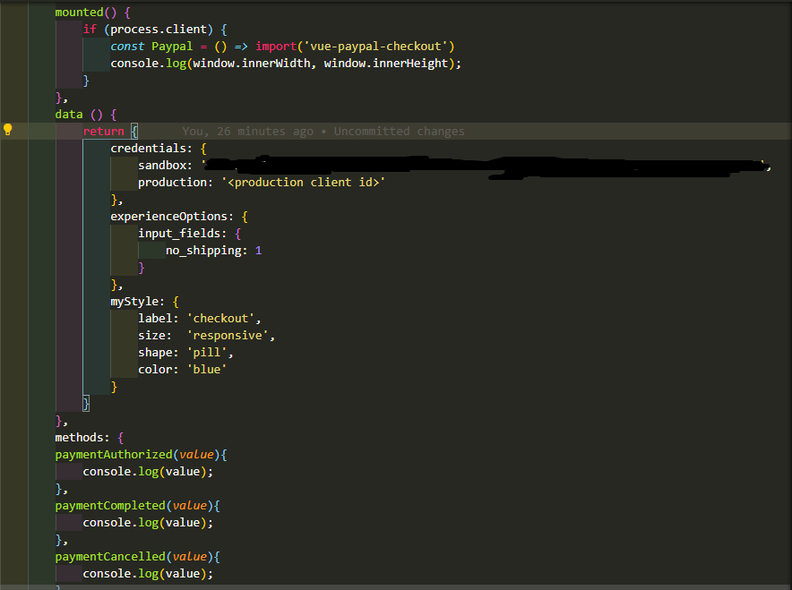 how to use vue-paypal-checkout in SSR Nuxtjs | by Miguelangelescorche | Medium