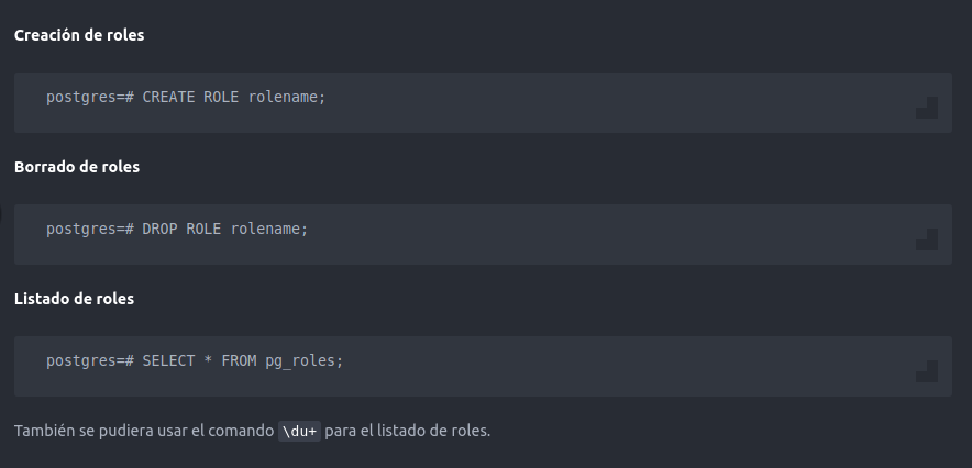 Gestión de roles y privilegios en PostgreSQL 12 | by Raúl Domínguez ...