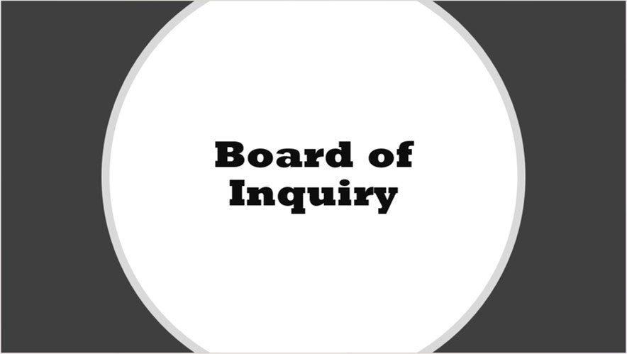 When does the military use a Board of Inquiry? - Peggy Kageleiry - Medium