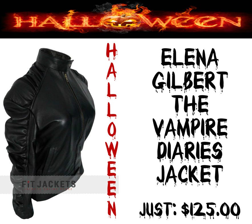 Elena Gilbert The Vampire Diaries Jacket | by ashleythompson902 | Medium