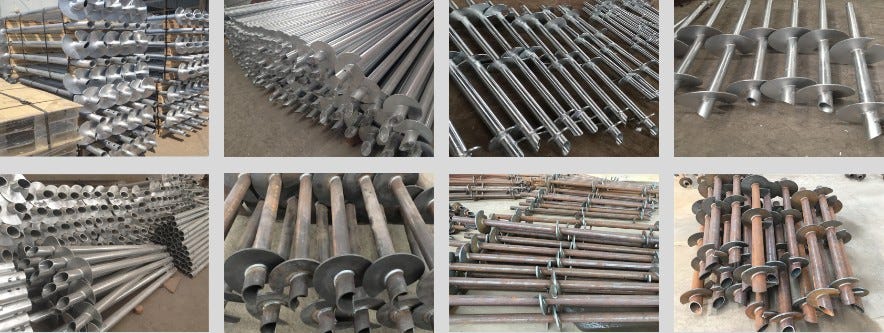 Round shaft helical piles - BS Vivian - Medium
