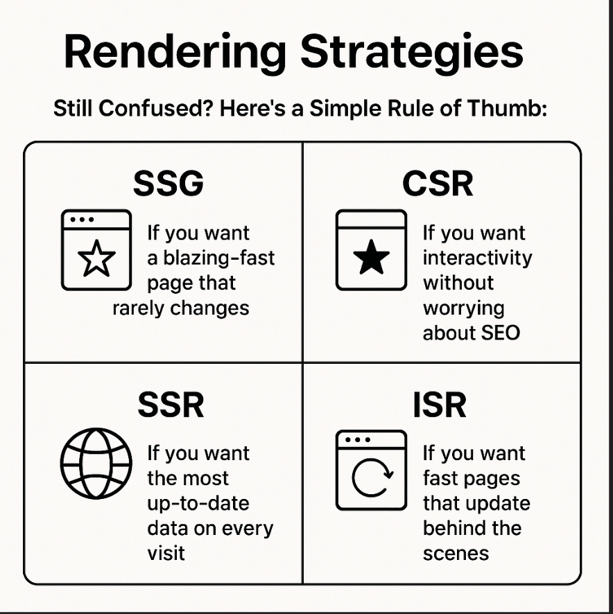 Understanding SSR, SSG, ISR, and Hybrid Rendering in Next.js: Real-World Examples and Use Cases ...
