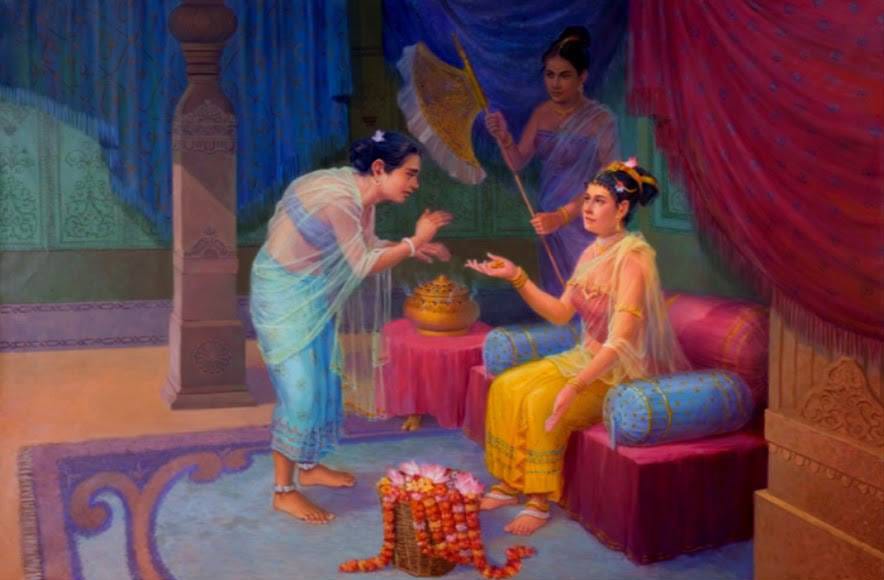 53. VASAVADATTA, THE COURTESAN. 108 Buddhist Parables | by Olga G | 108 ...