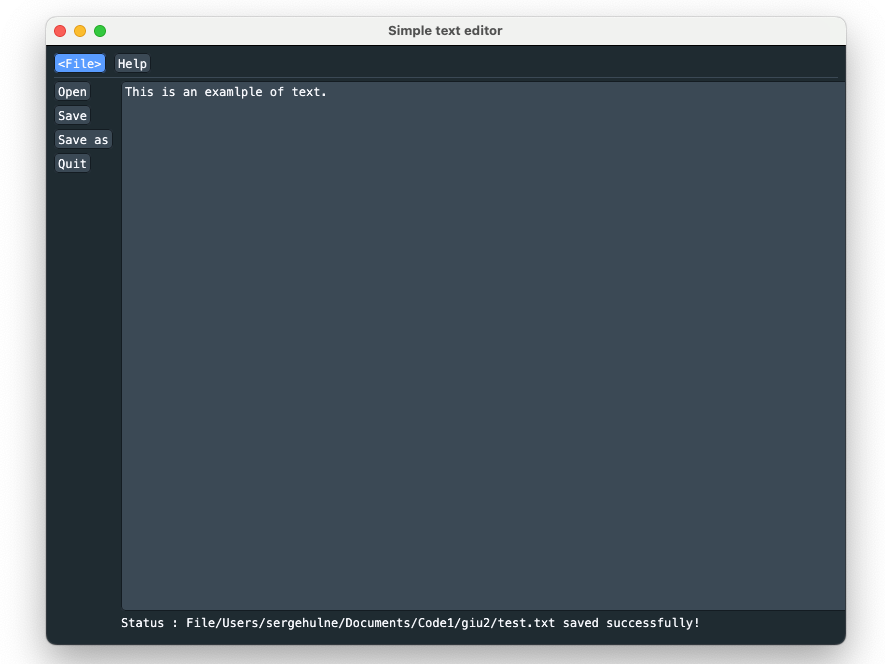 Coding a simple text editor in Go (using Giu) : Quick and dirty. | by Serge Hulne | Medium