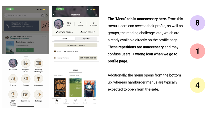 From Cluttered to Clear: Redesigning the Goodreads App | by Ines Sahli ...