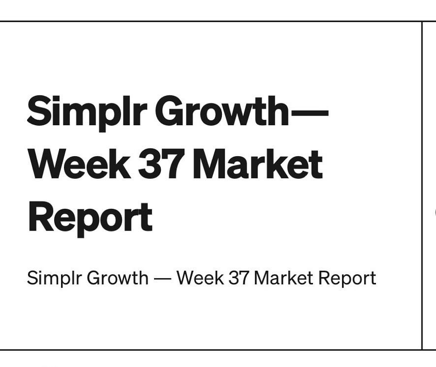Simplr Growth — Week 37 Market Report | by Nas Said | Sep, 2024 | Medium