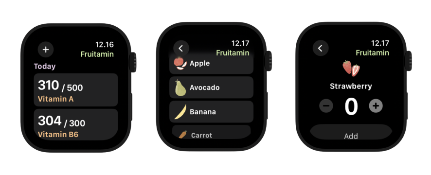 Designing Fruitamin, a WatchOS App | by Nisrinous | Medium