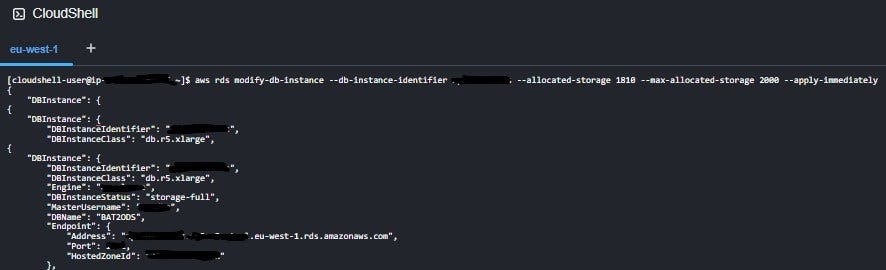 Story 8: AWS RDS DB instance stuck in “storage-full” state | by Suman ...