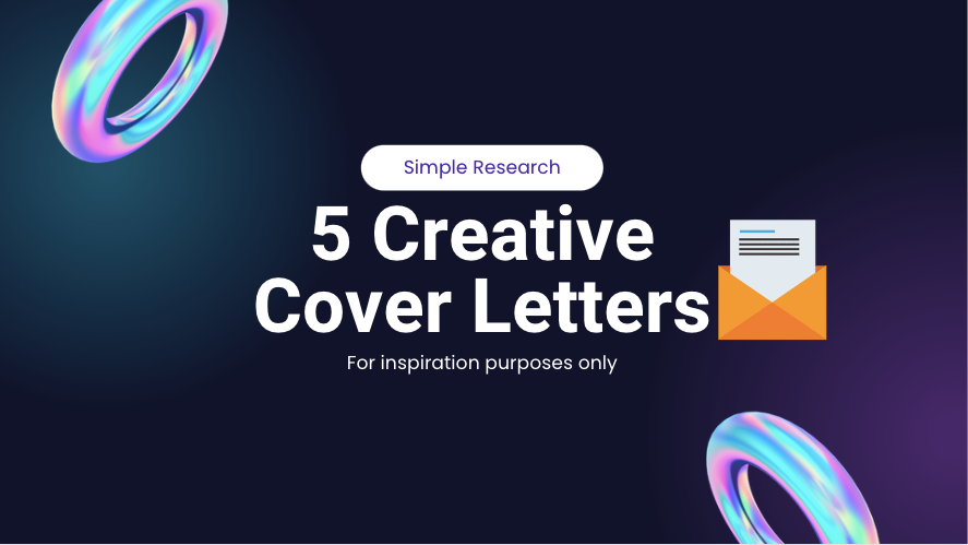 The 5 Most Creative Cover Letters Ever Created | by Simple Research ...