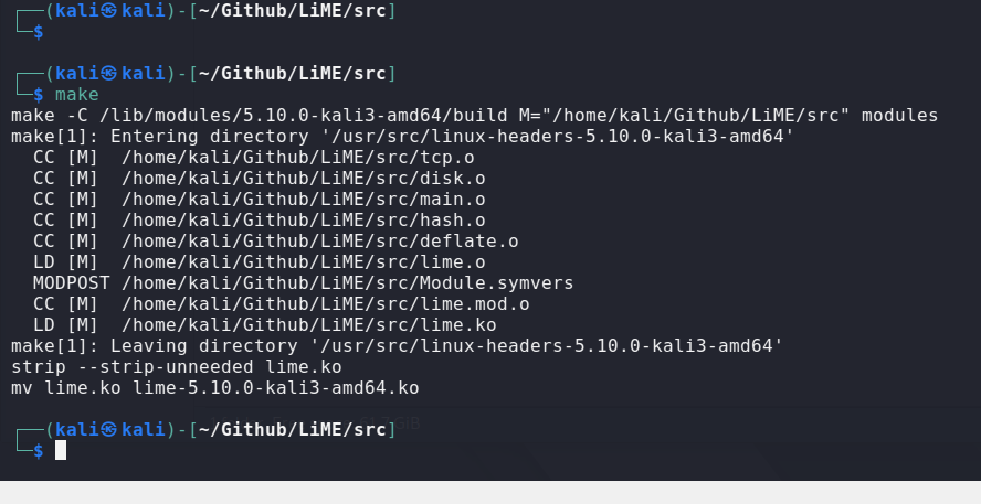 Configuring Lime in Kali Linux with old headers. - cyseodu - Medium