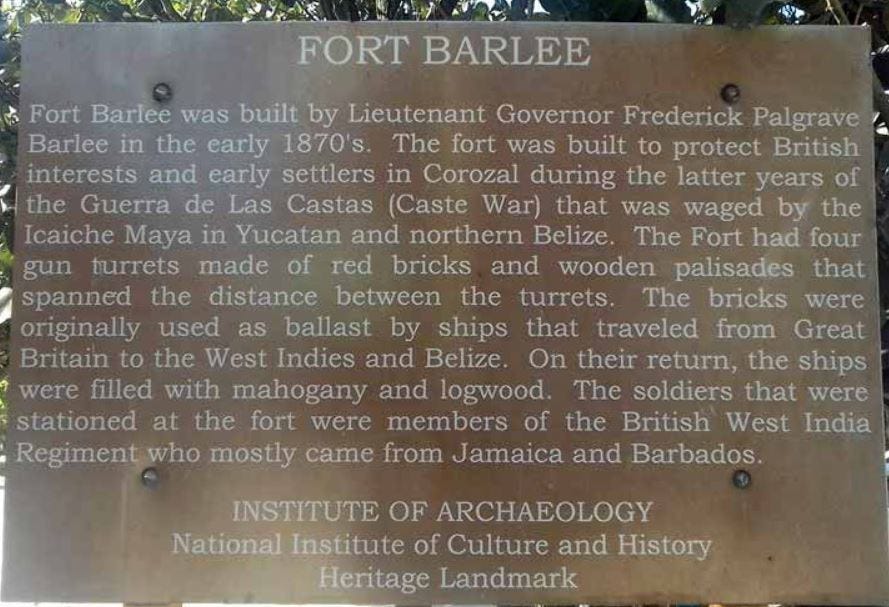 A Short History of Fort Barlee in Corozal, Belize | by Belize Hub | Medium