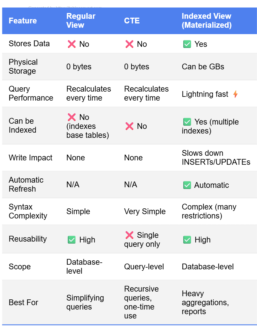 The Ultimate Deep Dive into Materialized Views in MS SQL Server ...