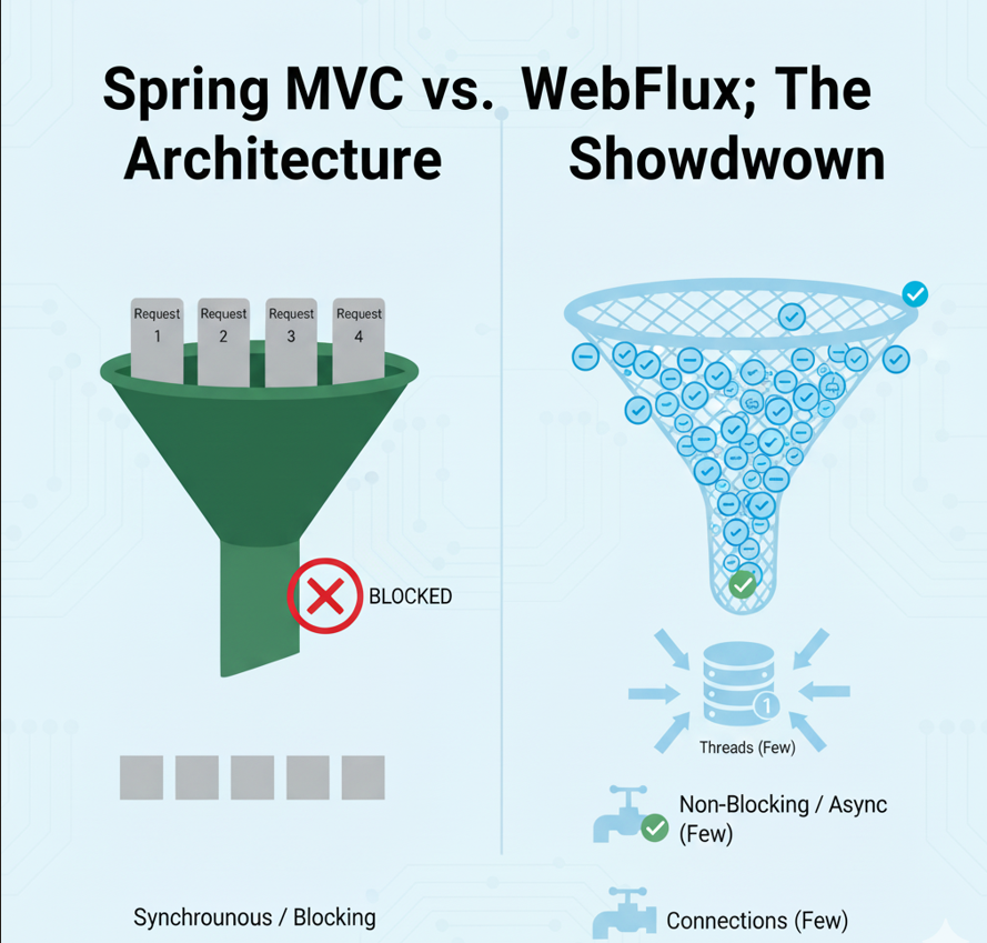 Spring MVC and Spring Webflux explained with Virtual Threads | by Ankit Arsh | Medium