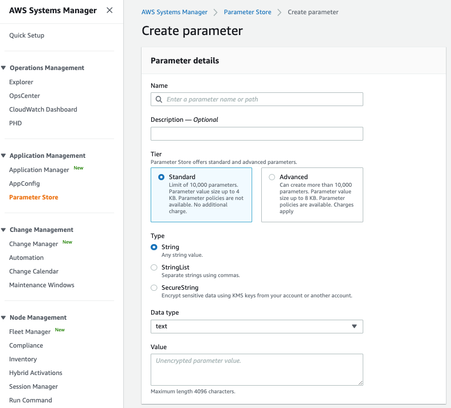 AWS Parameter Store 적용하기 | by Chanjoo Lee | Medium