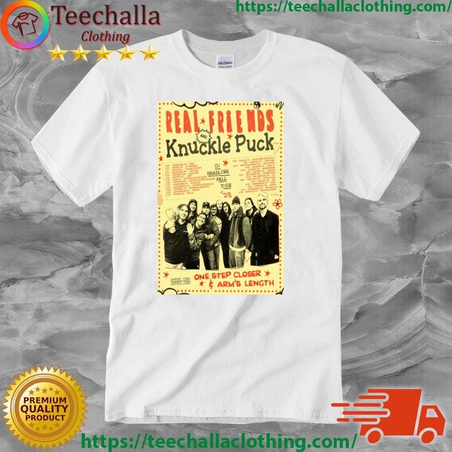 Real Friends & Knuckle Puck Co Headline Fall Tour 2023 Shirt | by ...