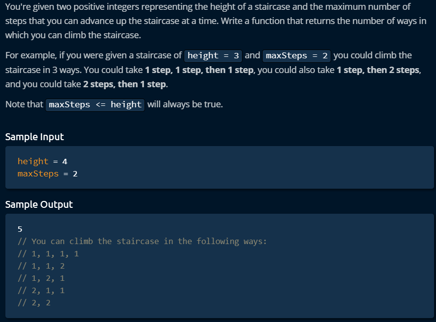 [Algo]:Staircase Problem - SantoshJoshi_coder - Medium