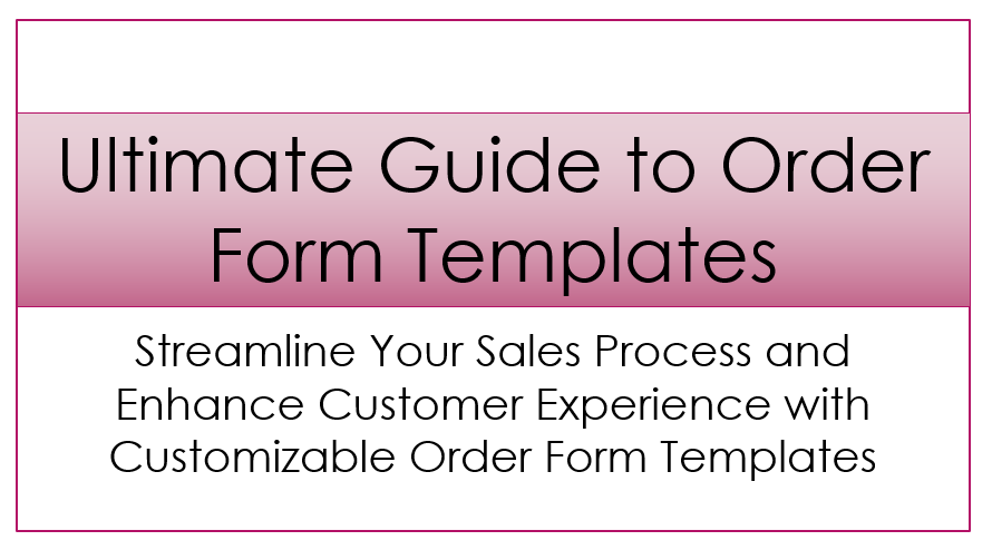 Ultimate Guide to Order Form Templates | by Altair Ahaad | Jun, 2024 ...