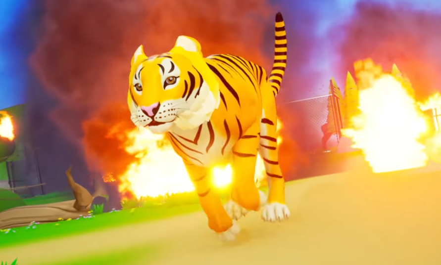 The Great Escape: Animals Flee from Fire in the Zoo: Dramatic Escape ...