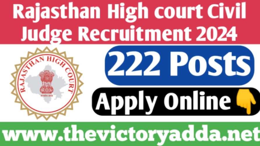 Rajasthan High Court Civil Judge Recruitment 2024 | by The Victory Adda | Apr, 2024 | Medium