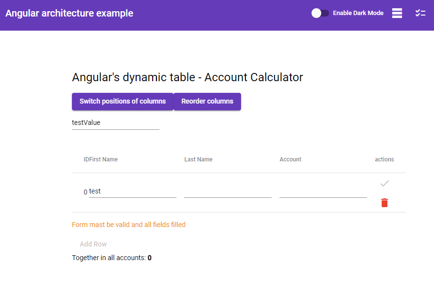 Changing the order of columns with Angular Material Table | by Marek Panti | Medium