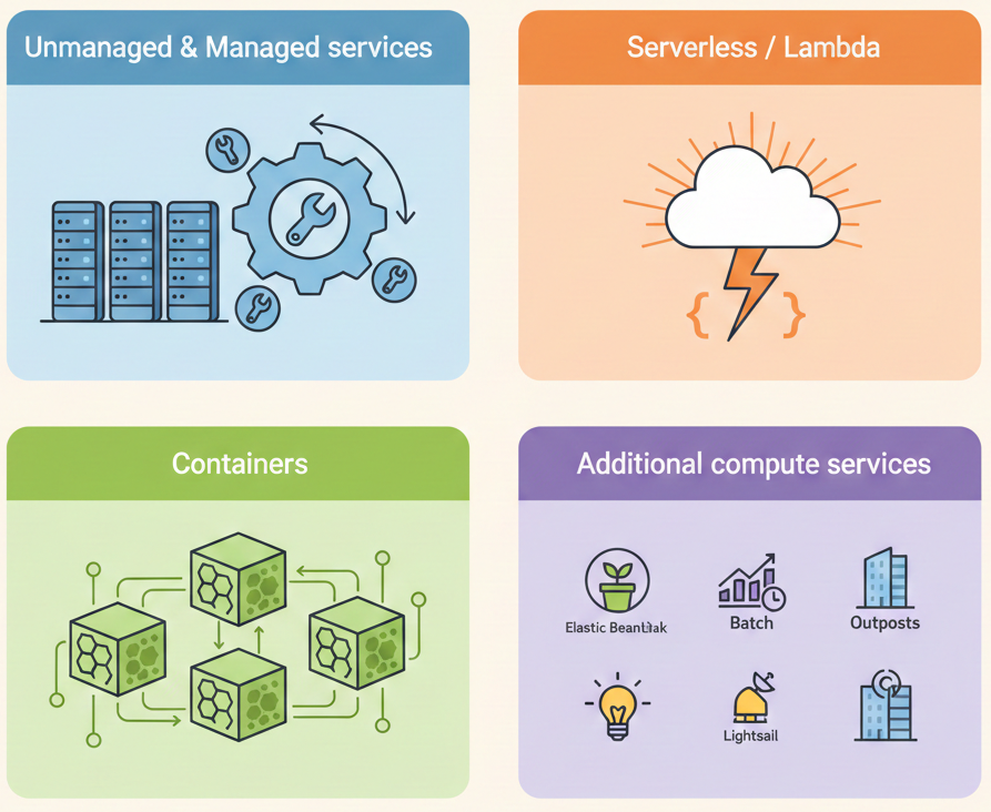 AWS Compute Services Explained: Managed, Serverless, and Containers | by Divya | Dec, 2025 | Medium