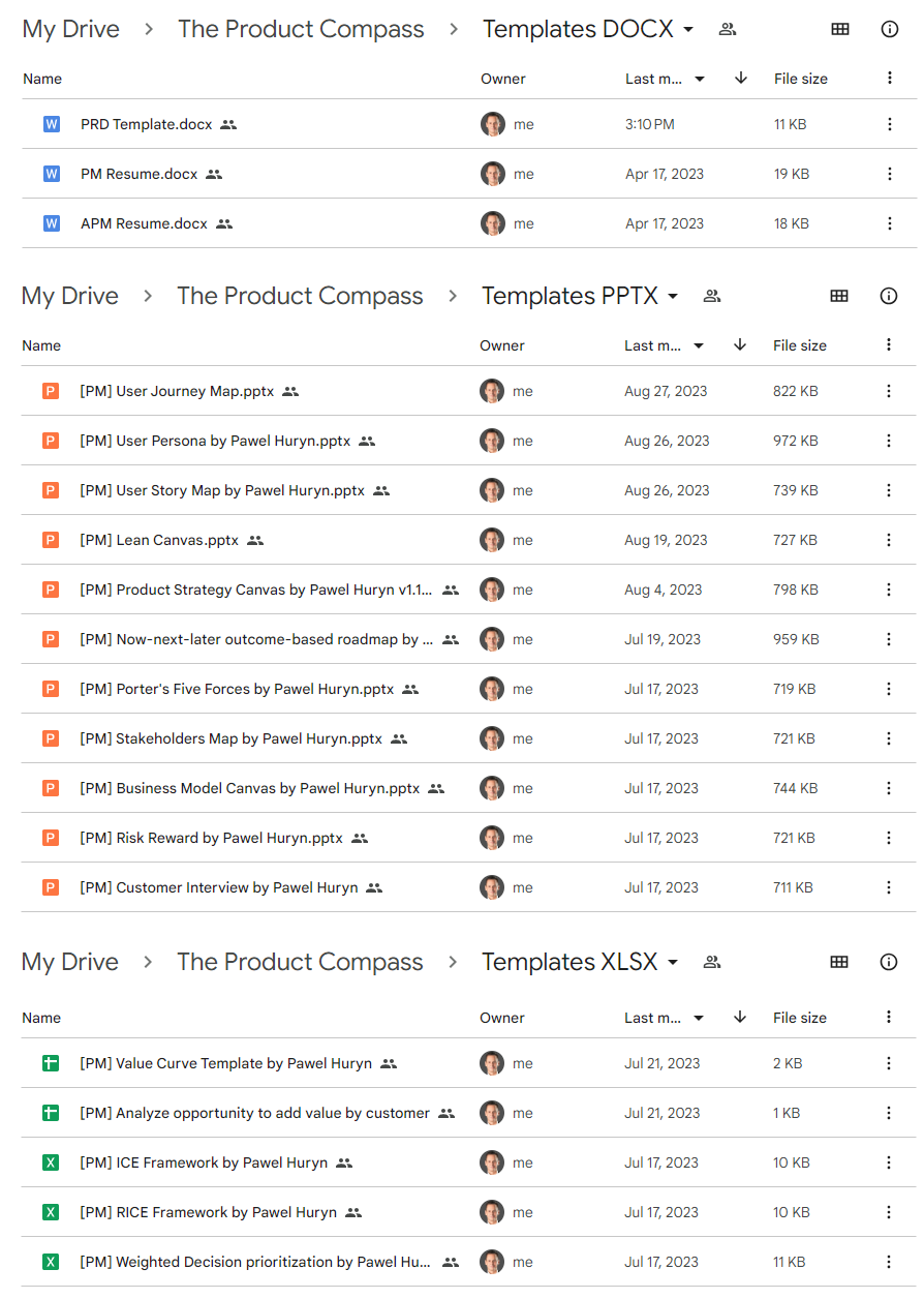 The Ultimate Collection of Free PM Templates - Paweł Huryn - Medium
